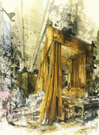 Jeremiah Goodman Interior Paintings At NY School Of Interior Design ...
