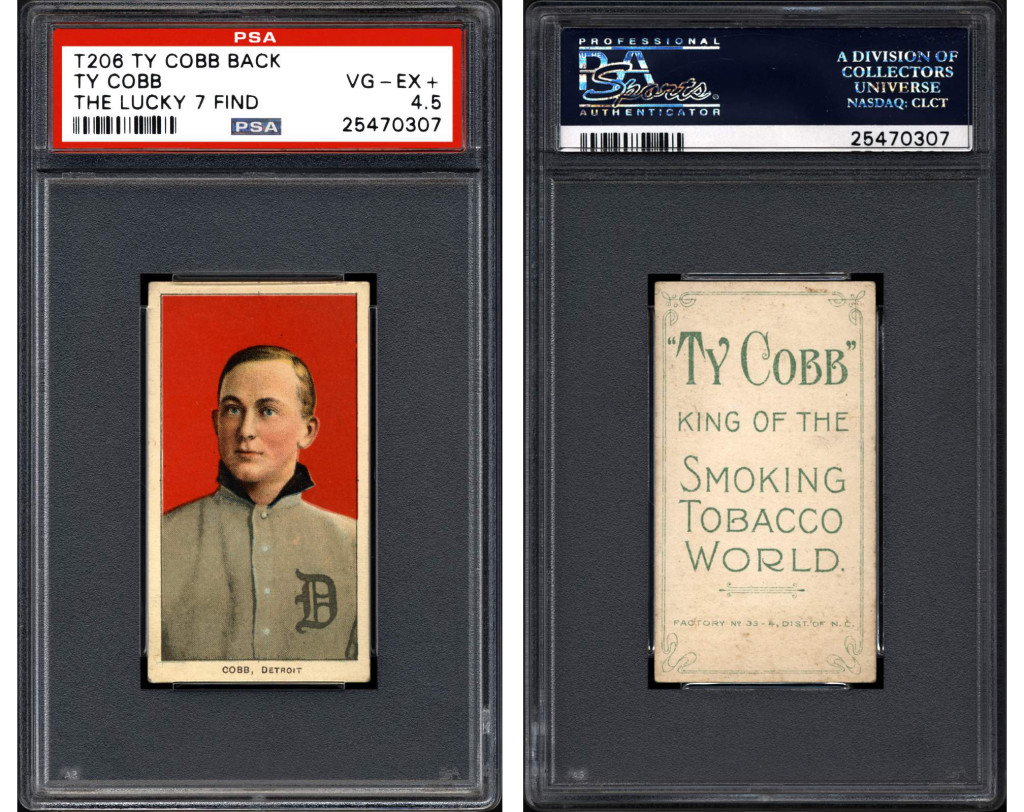 Cache Of Seven Rare Ty Cobb Baseball Cards Found