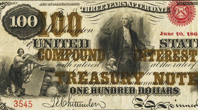 Civil War-Era Compound Interest Treasury Note Tops FUN Auction At $228,000