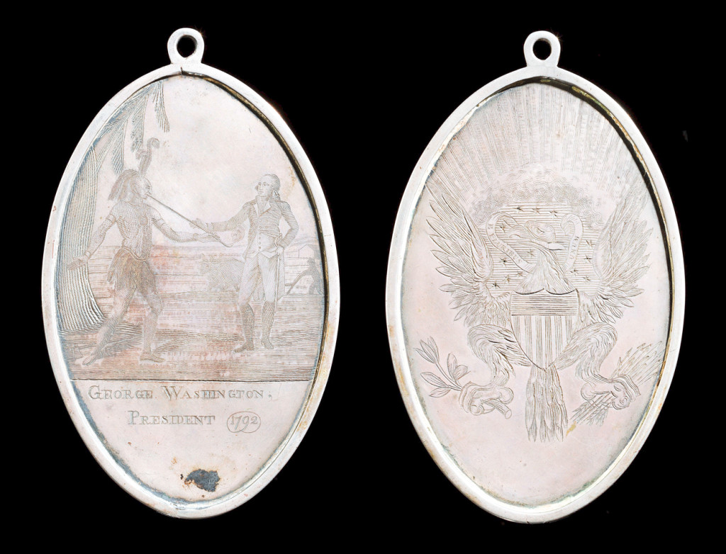 George Washington Indian Peace Medal Acquired By Colonial Williamsburg