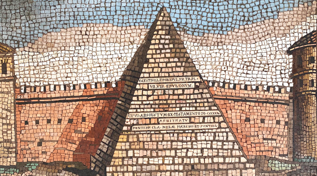 Grand Tour Pyramid Plaque At The Apex Of Schwenke Sale - Antiques And ...